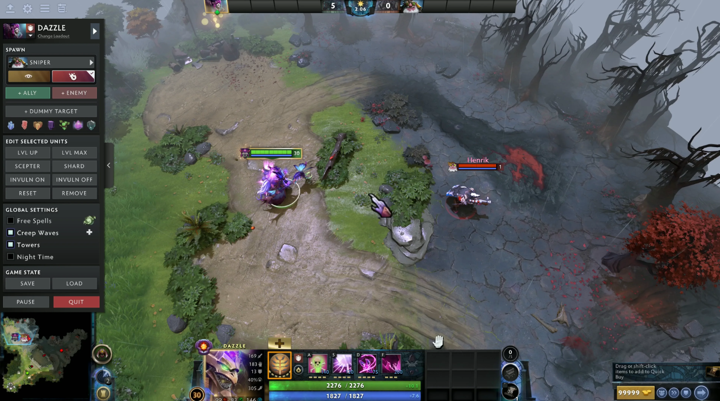 A bug has been discovered in Dota 2 involving the character Dazzle